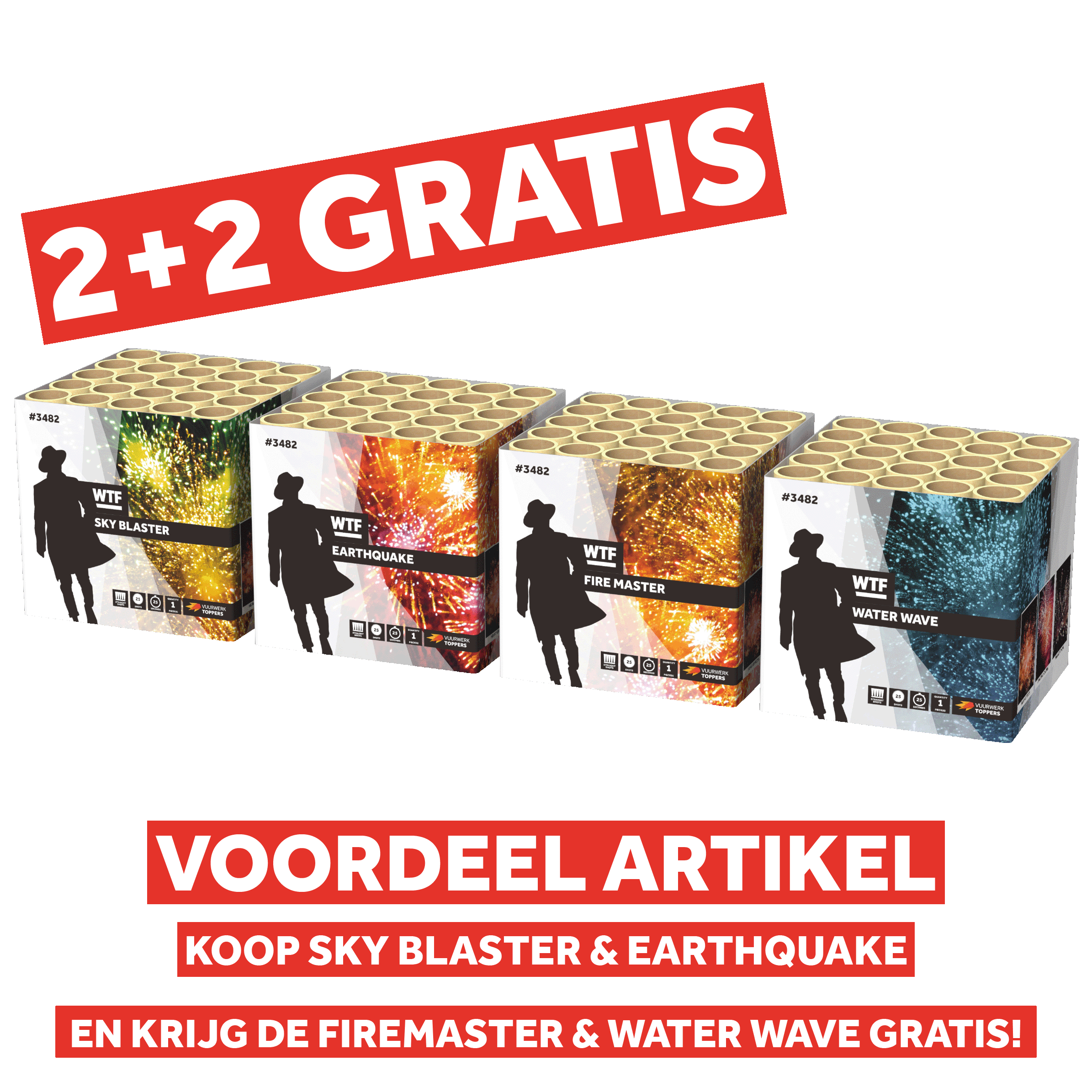Sky Blaster & Earthquake + Fire Master & Water wave = 2+2 GRATIS ...