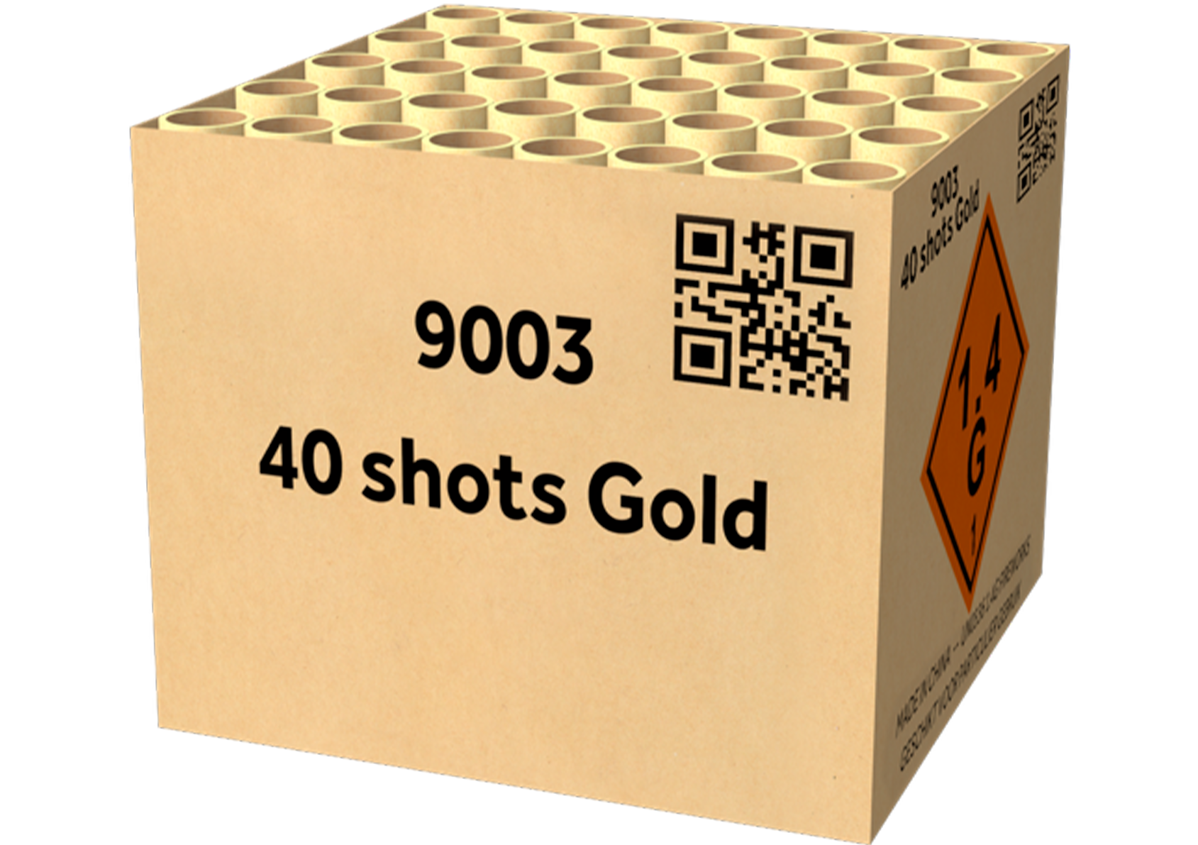 40 shots Gold - Worlds Toughest Fireworks