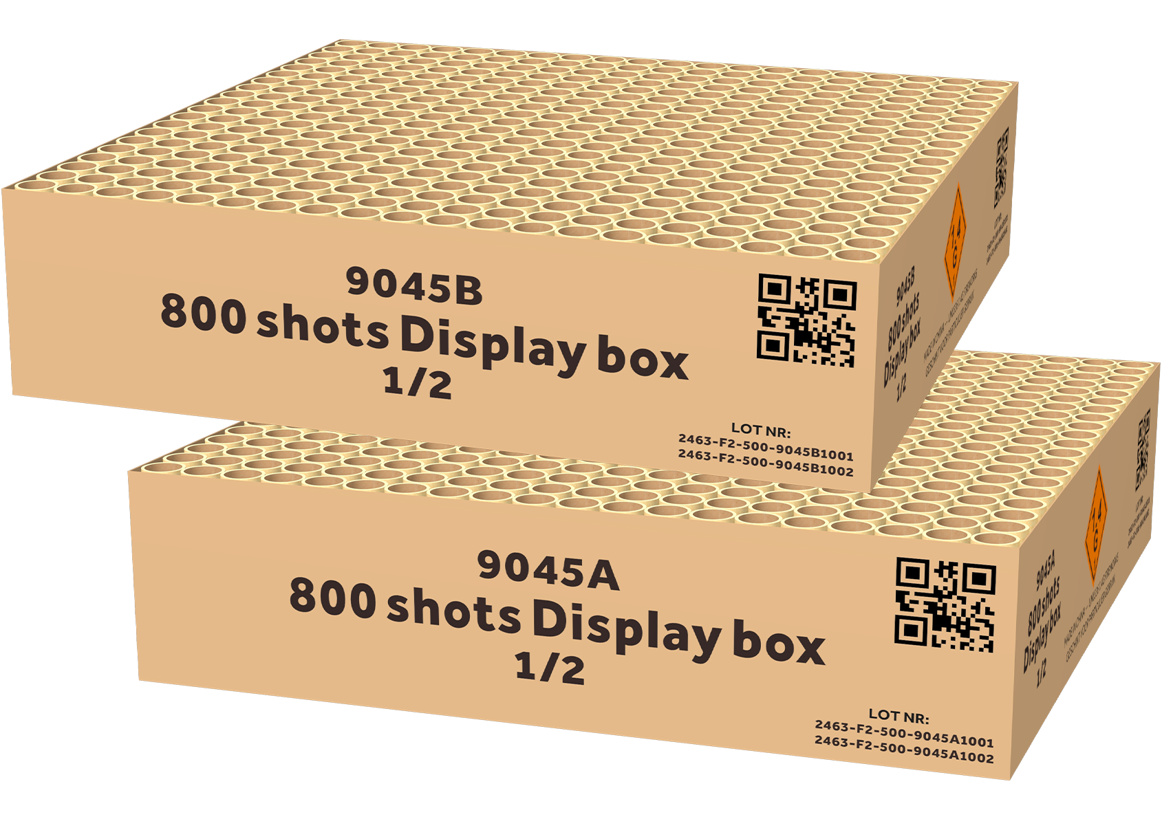 800 shots Display box - Worlds Toughest Fireworks